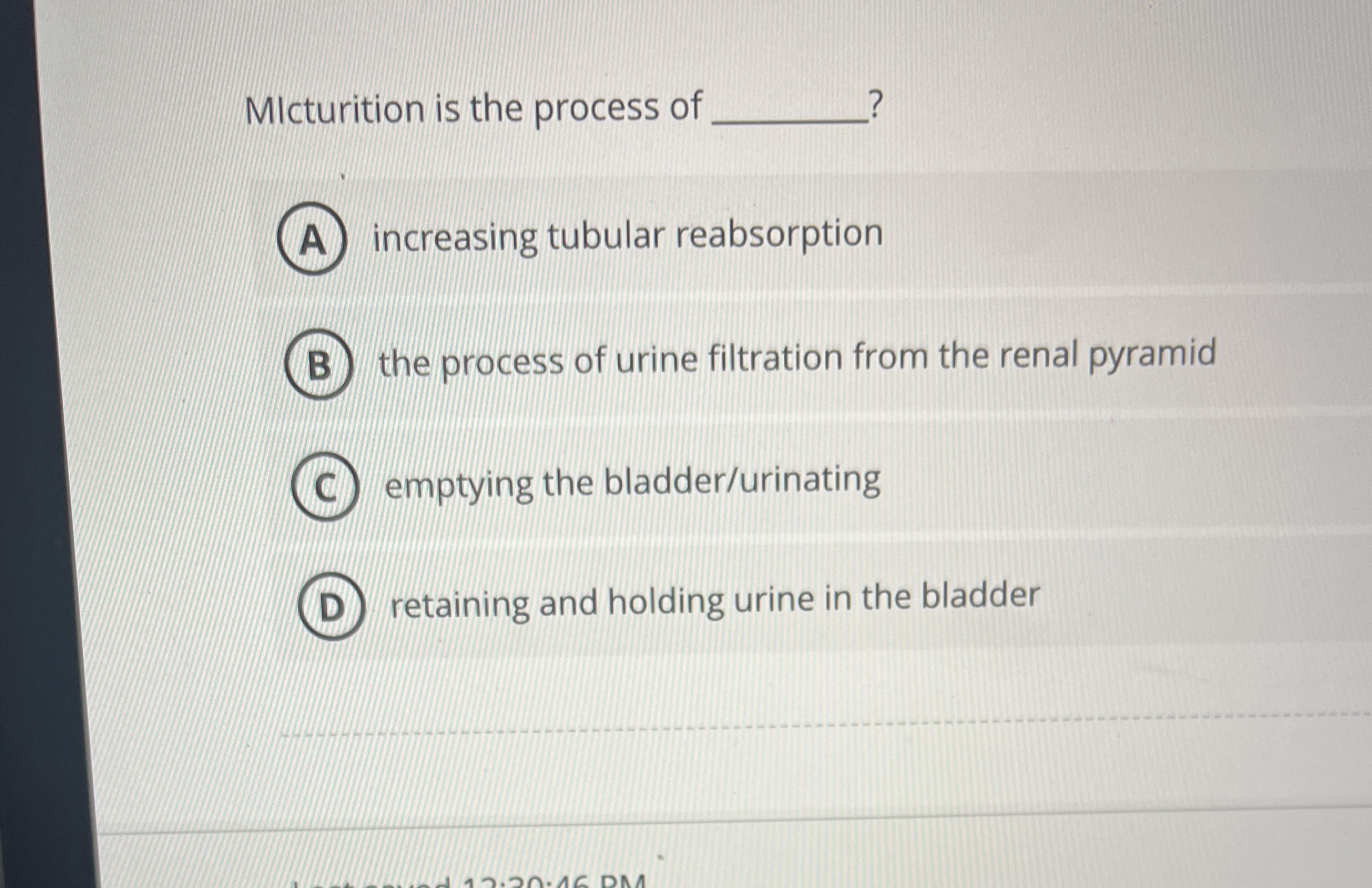 Solved Mlcturition is the process of increasing tubular | Chegg.com