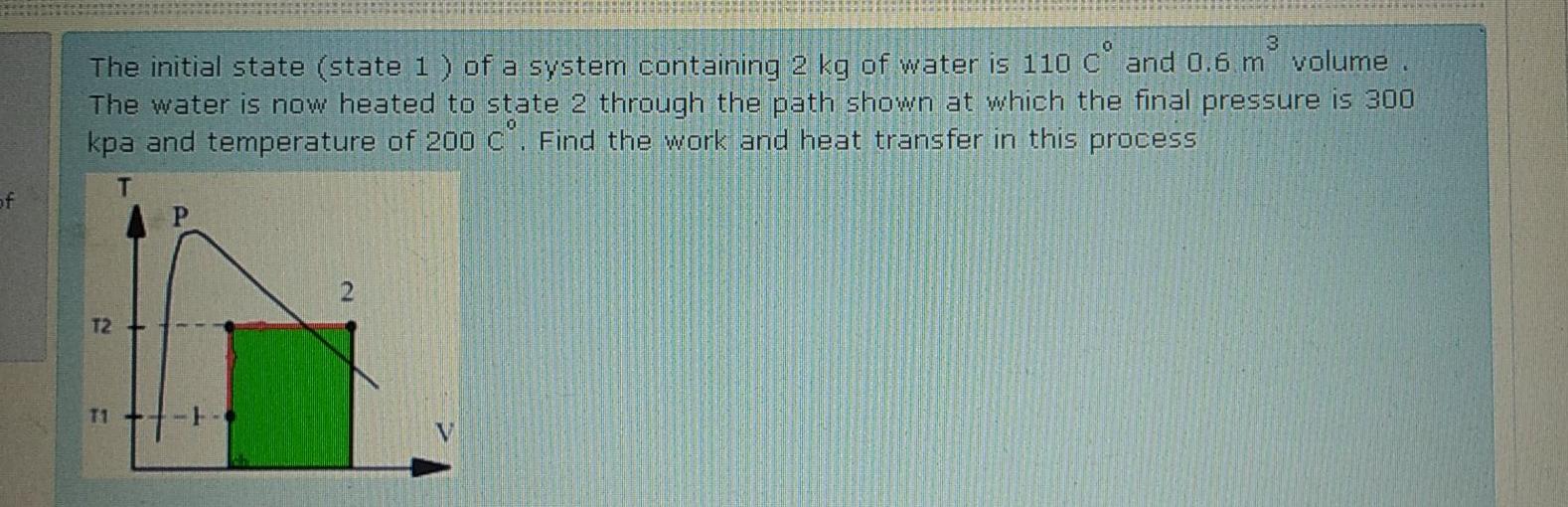 Solved 3 The initial state (state 1 ) of a system containing | Chegg.com