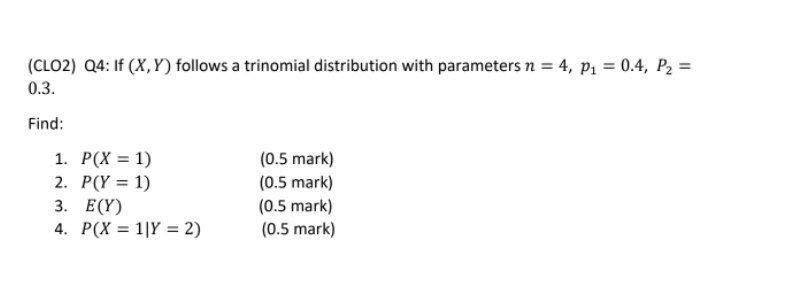 Solved (CLO4) Q1. Let X and Y be two jointly continuous | Chegg.com