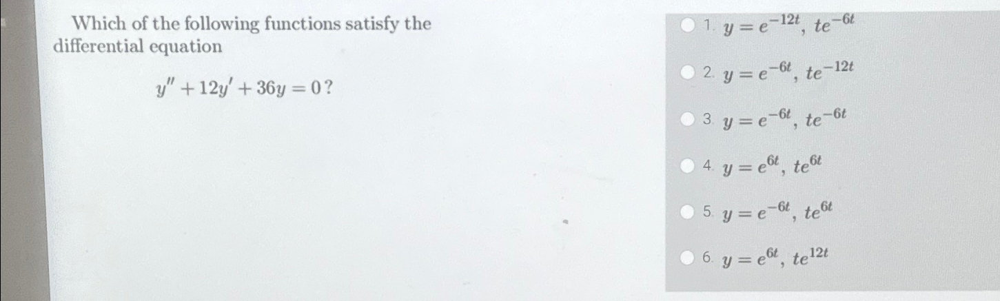 Solved Which of the following functions satisfy | Chegg.com