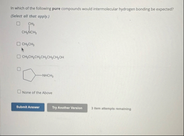 Solved In which of the following pure compounds would | Chegg.com
