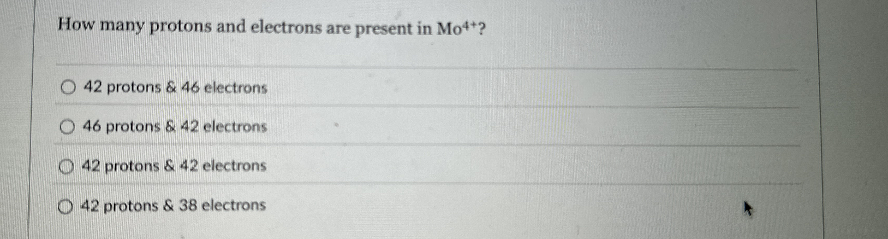 Solved How many protons and electrons are present in | Chegg.com