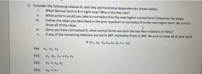 Solved what is the definition of second normal form with | Chegg.com