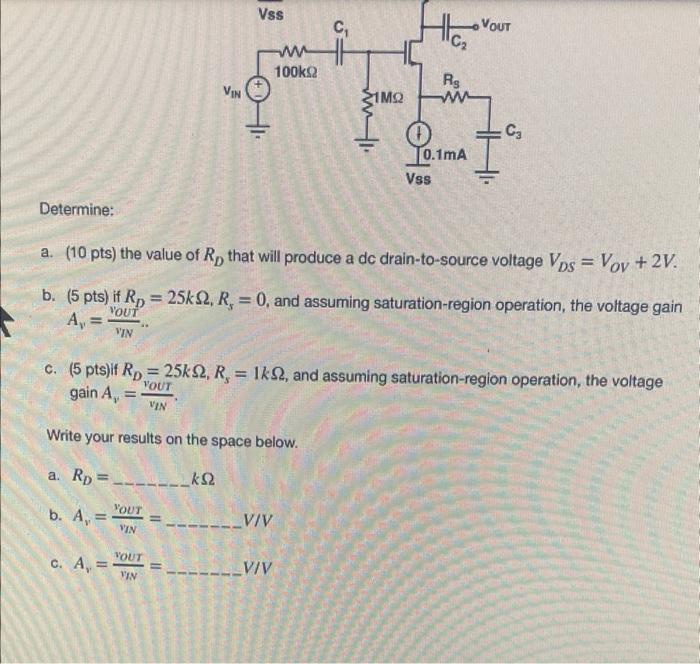 Solved 4. (20 points) In the circuit shown below the | Chegg.com