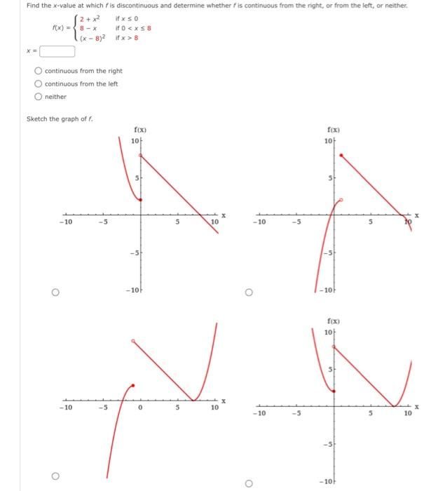 Solved EXAMPLE 9 Where are the following functions | Chegg.com