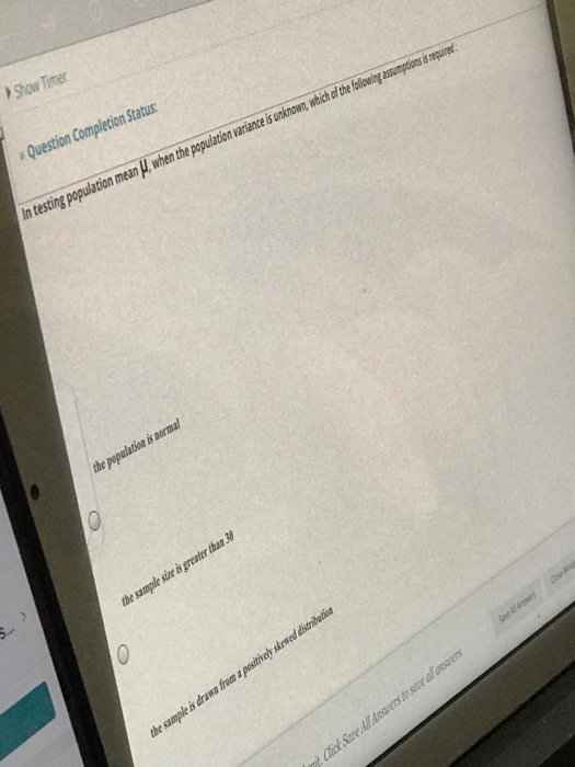 Solved Show Timer Question Completion Status When The 7926