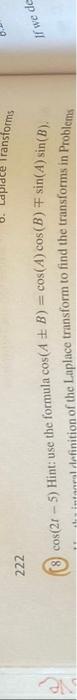 Solved Ise linearity and the formulas in Table 6.1 to find | Chegg.com