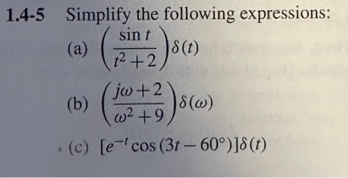 Solved -5 Simplify the following expressions: (a) | Chegg.com