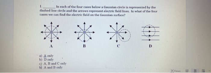 Solved In each of the four cases below a Gaussian circle is | Chegg.com
