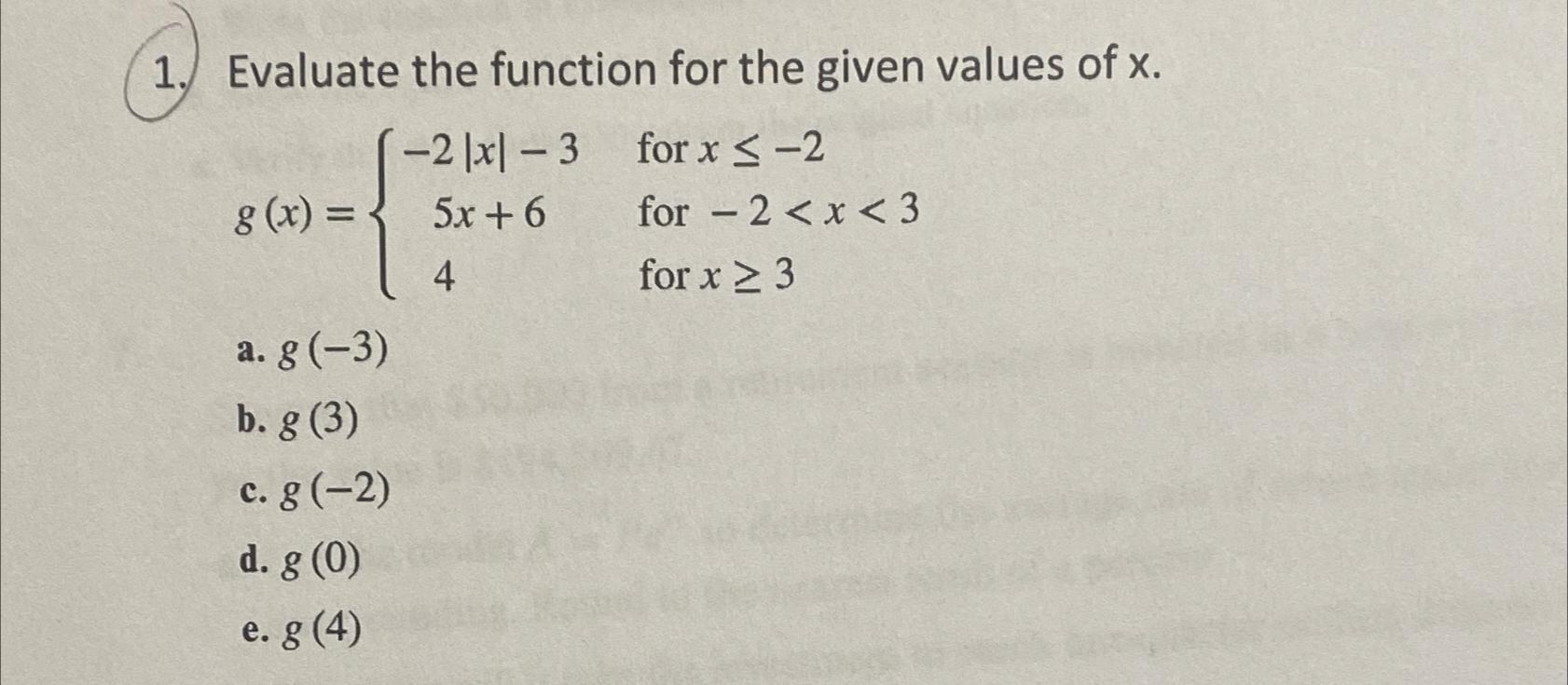 Solved Show all work | Chegg.com