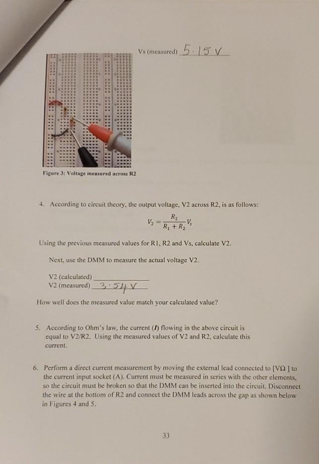 Solved Lab Exercise 3: Introduction to Circuit Measurement | Chegg.com