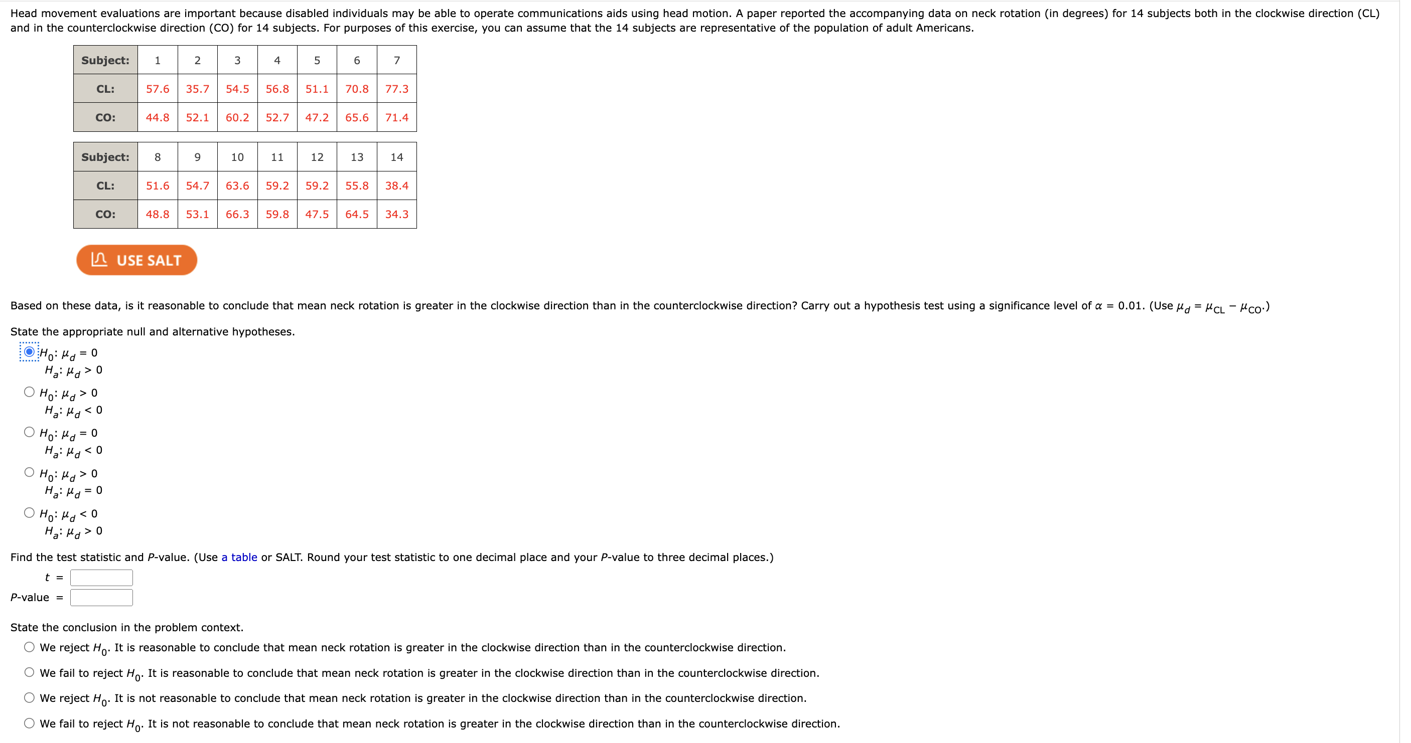 Solved State the appropriate null and alternative | Chegg.com