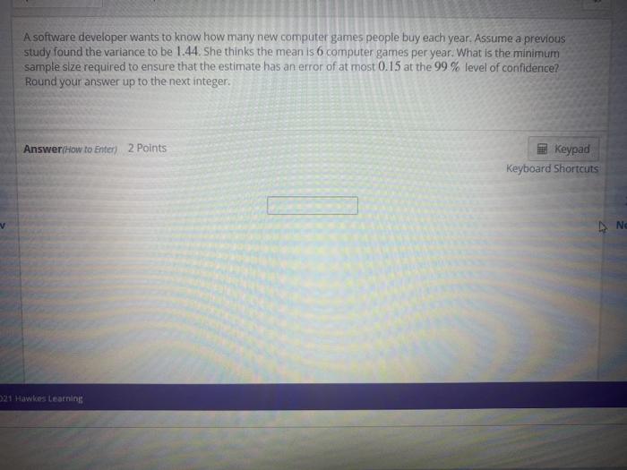 Solved The mean number of words per minute (WPM) typed by a | Chegg.com