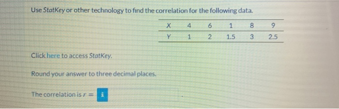 Solved Use stat key or other technology to find the | Chegg.com
