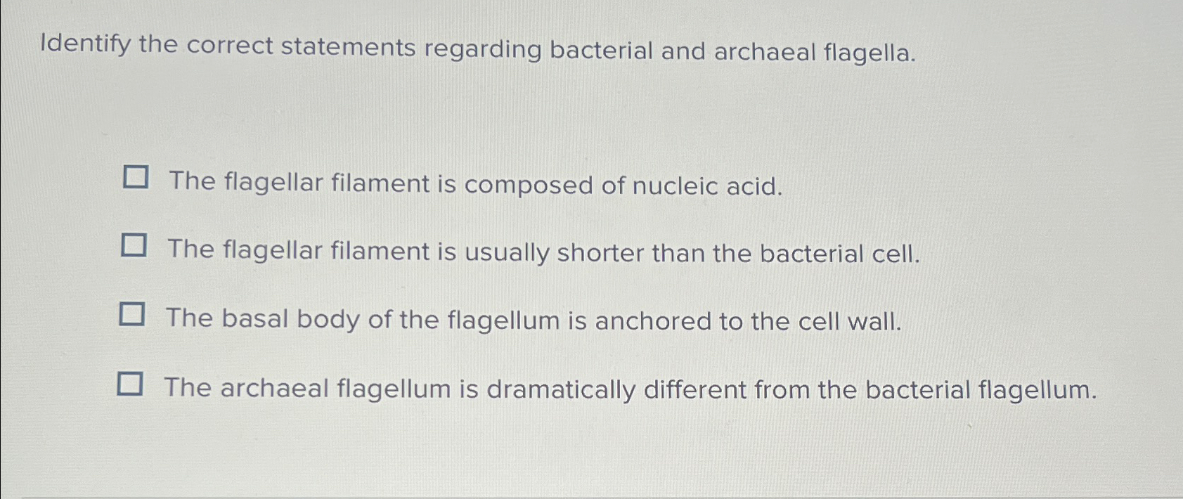 Solved Identify the correct statements regarding bacterial | Chegg.com