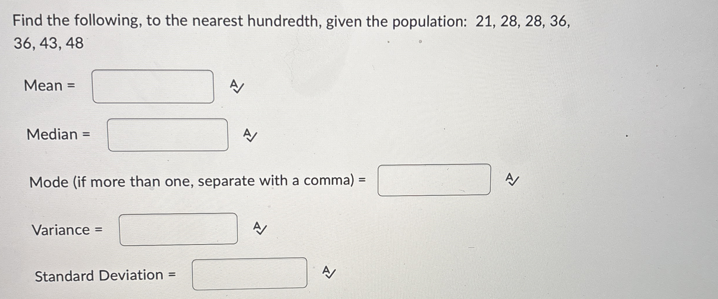 Solved Find the following, to the nearest hundredth, given | Chegg.com