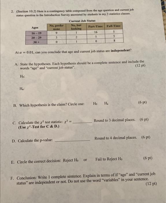 Solved Show your work, where appropriate. READ AND FOLLOW | Chegg.com