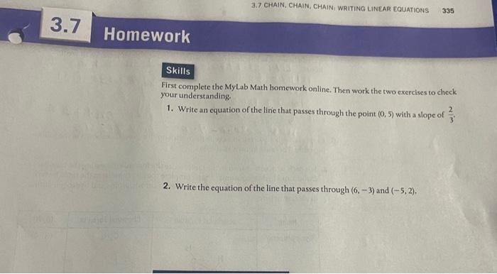 Solved First complete the MyLab Math homework online. Then | Chegg.com