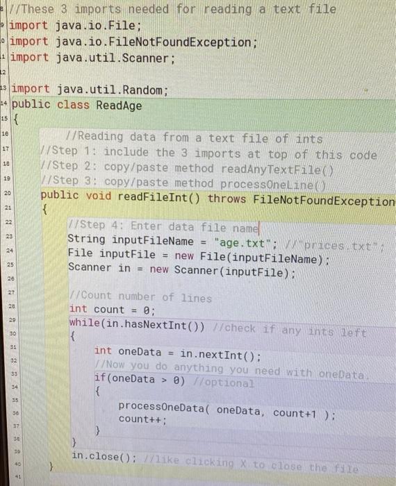 Solved Copy these 3 files to your project. The two txt files | Chegg.com