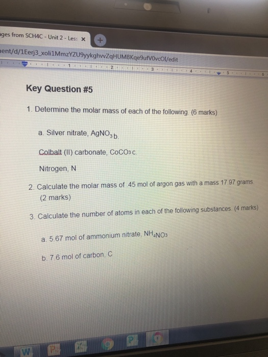 Solved nges from SCH4C - Unit 2 - Les: x + | Chegg.com
