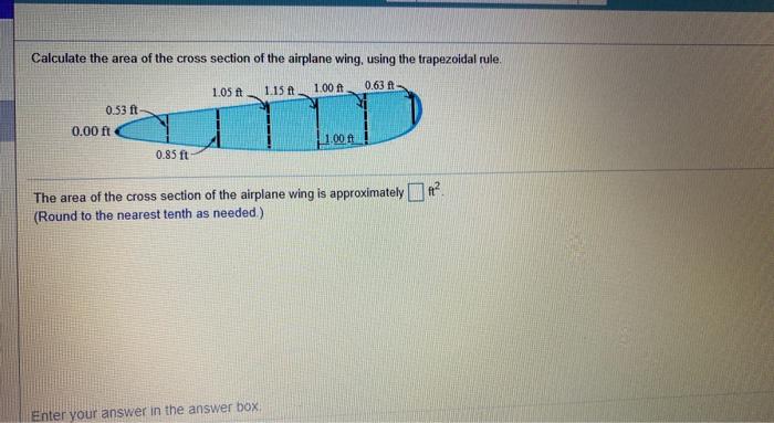 Solved Calculate the area of the cross section of the | Chegg.com