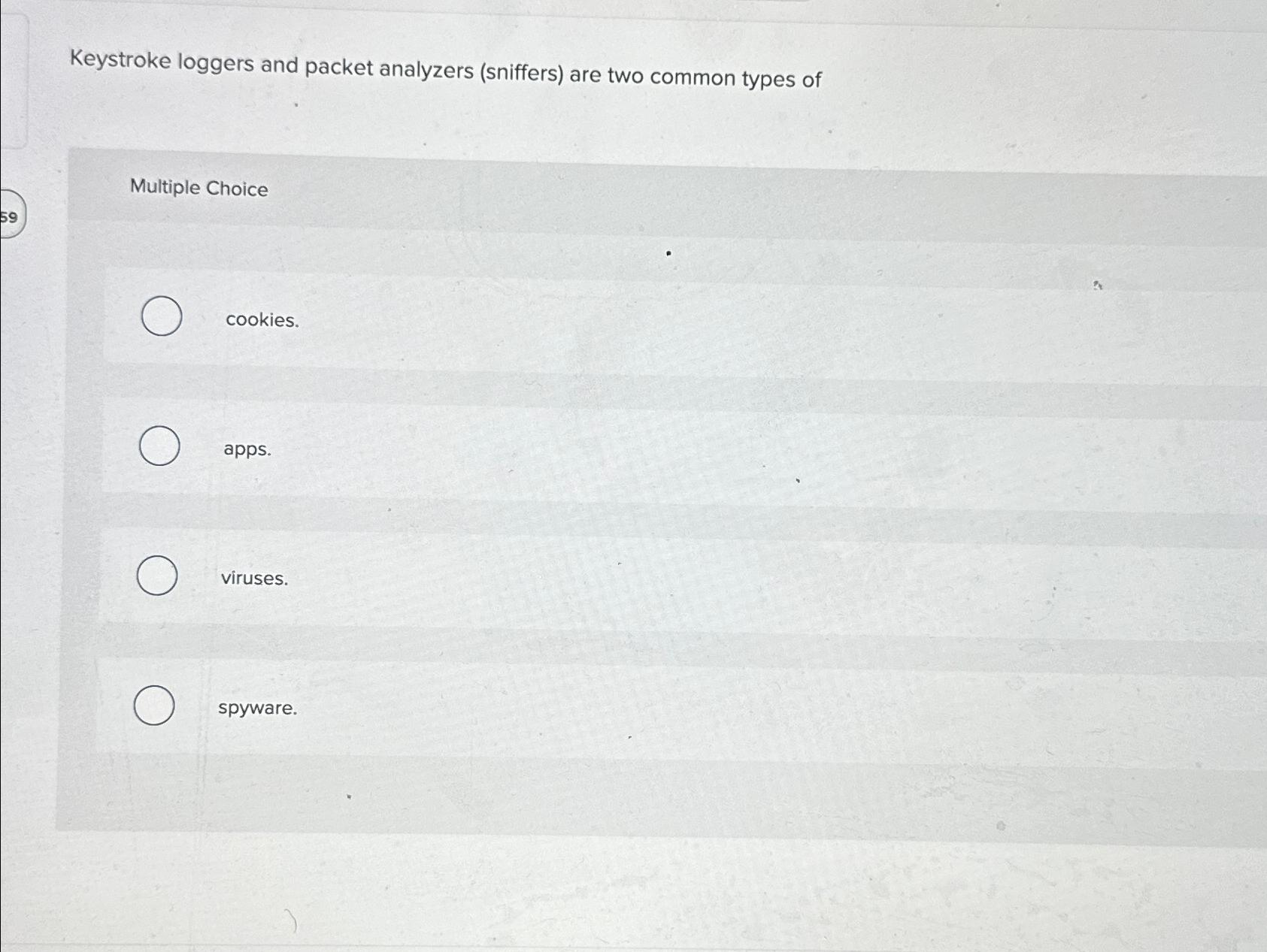 Solved Keystroke loggers and packet analyzers (sniffers) | Chegg.com