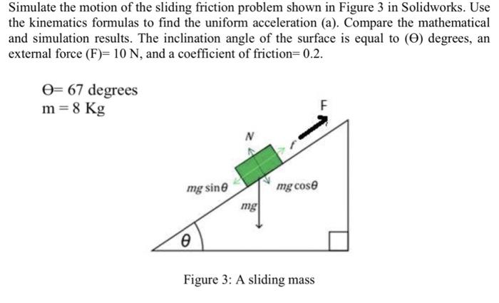 Solved Simulate the motion of the sliding friction problem | Chegg.com