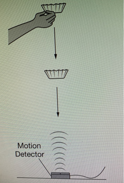 Solved Motion Detector The drag force on a falling coffee | Chegg.com