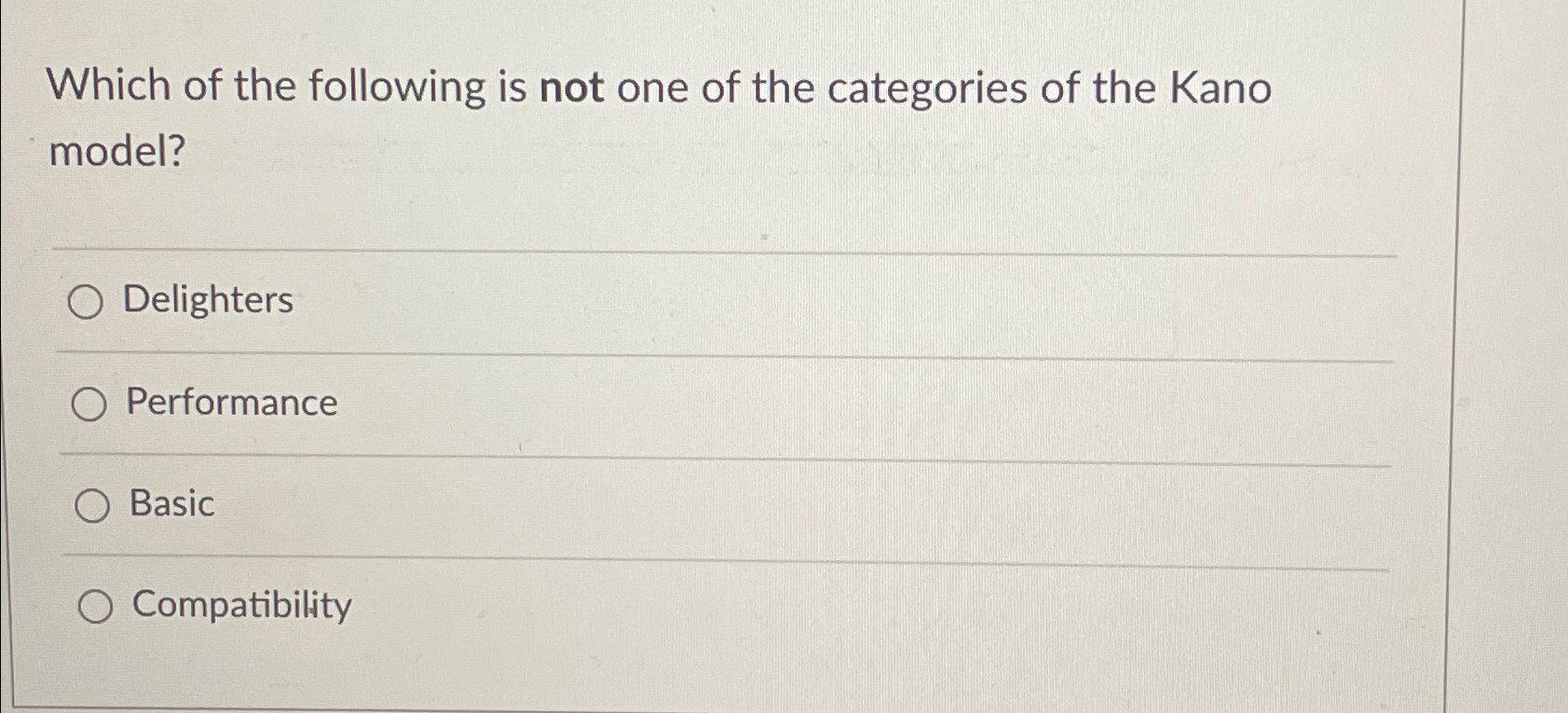Solved Which of the following is not one of the categories | Chegg.com