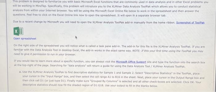 This problem is designed to familiarize you with | Chegg.com
