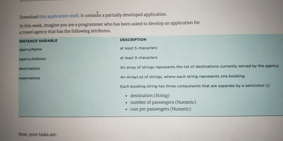 Solved Java language. a mutator that for instance variable | Chegg.com