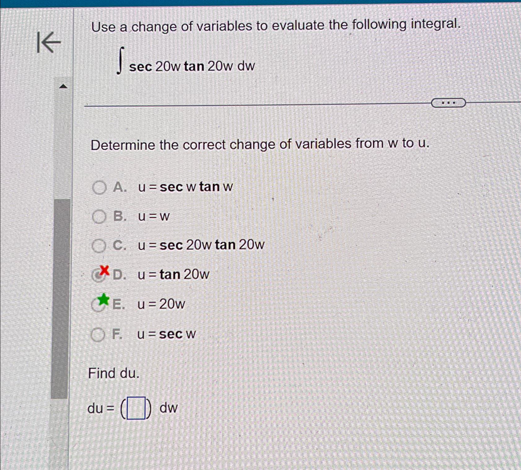 Solved Use a change of variables to evaluate the following | Chegg.com