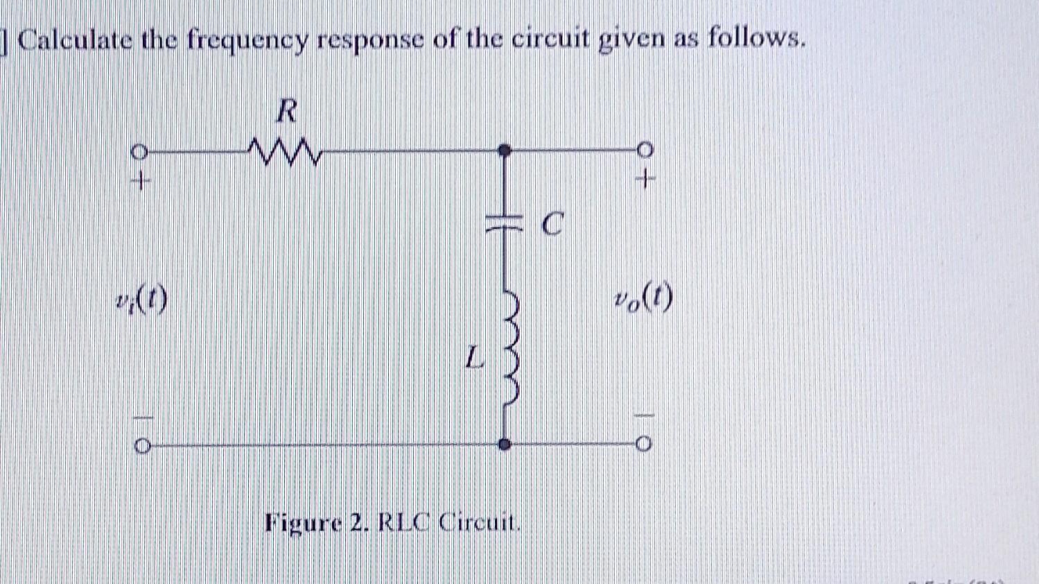 Solved Calculate the frequency response of the circuit given | Chegg.com