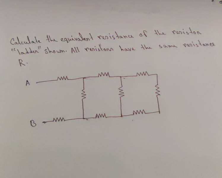 Solved A Calculate the equivalent resistana of the resiston | Chegg.com