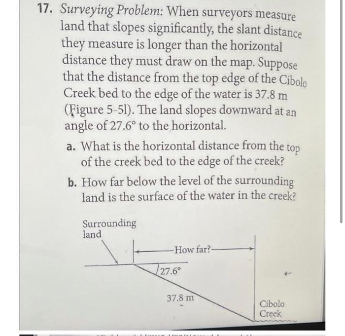 Solved 7. Surveying Problem: When surveyors measure land | Chegg.com