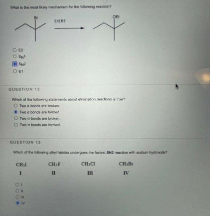 Solved What is the most likely mechanism for the following | Chegg.com