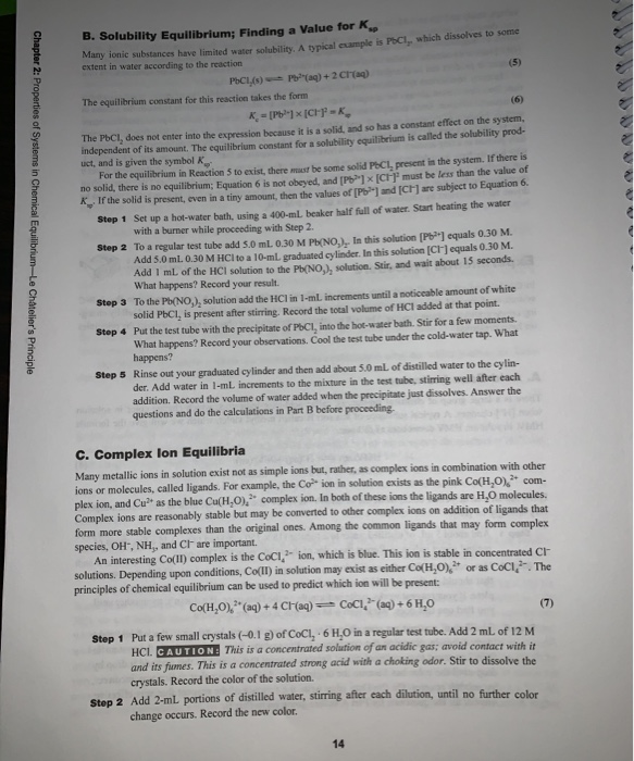 Experiment 2 Data and Observations: Properties of | Chegg.com