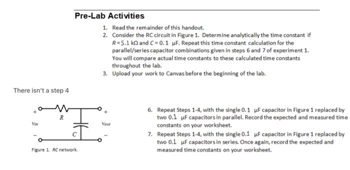 Solved Pre-Lab Activities 1. Read the remainder of this | Chegg.com