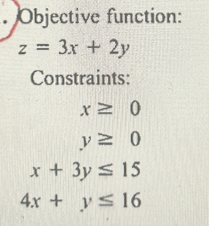 Solved Objective