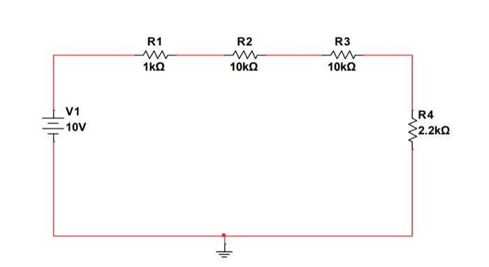 Solved Calculate The Current Through R1 R2 R3 And R4