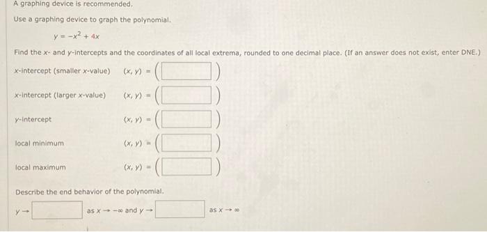 Solved Use a graphing device to graph the polynomial. | Chegg.com