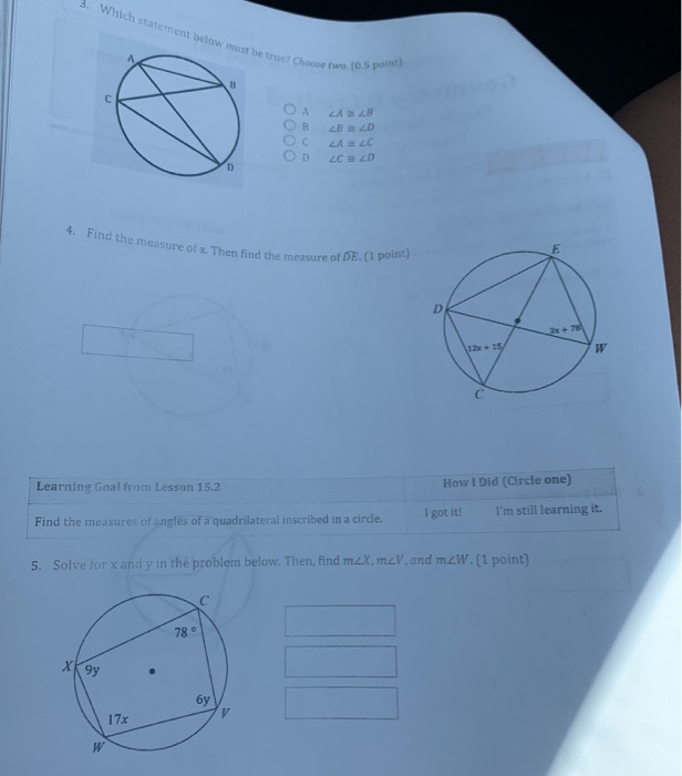 Solved Checkpoint below. Complete the Lesson Reflection | Chegg.com