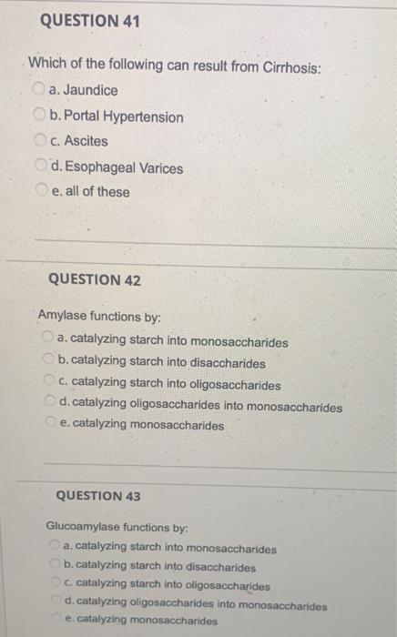 Solved Which of the following can result from Cirrhosis: a. | Chegg.com