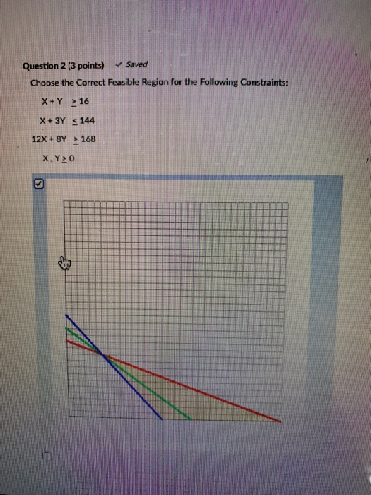 Solved Question 2 (3 points) Saved Choose the Correct | Chegg.com