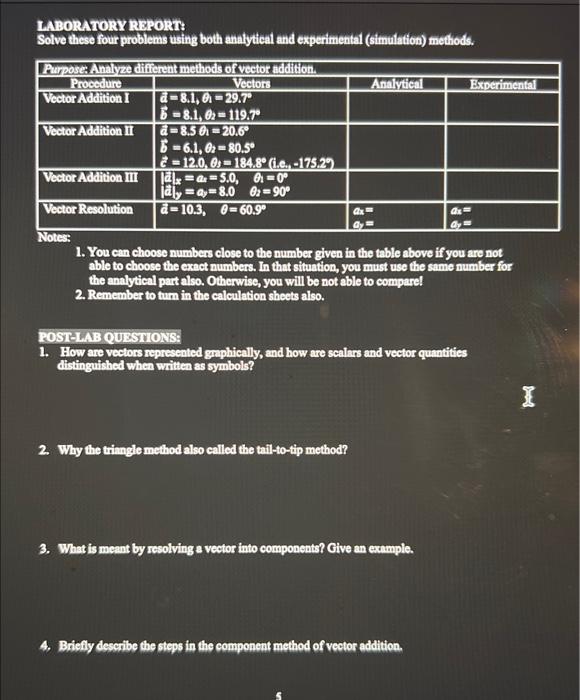 Solved HABORATORY RBPORT: Solve these four problems using | Chegg.com