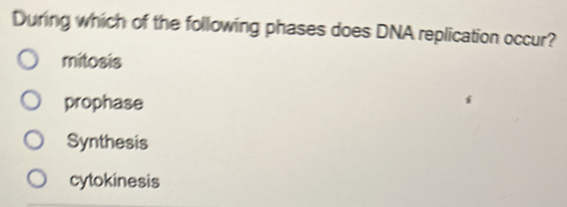 Solved During which of the following phases does DNA | Chegg.com