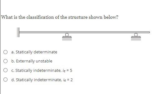Solved What is the classification of the structure shown | Chegg.com