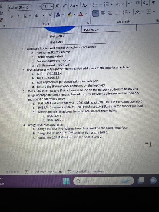 Solved 1. Configure Router with the following basic commands | Chegg.com