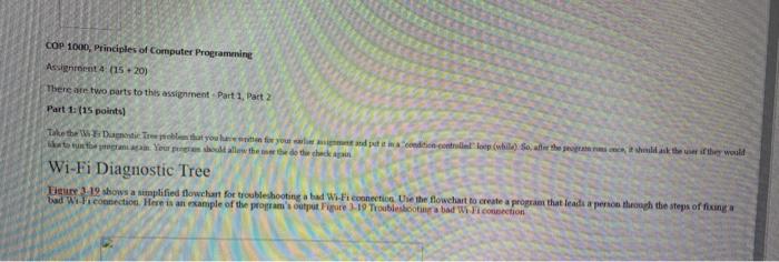 Cop 1000, Principles of Computer Programenine | Chegg.com