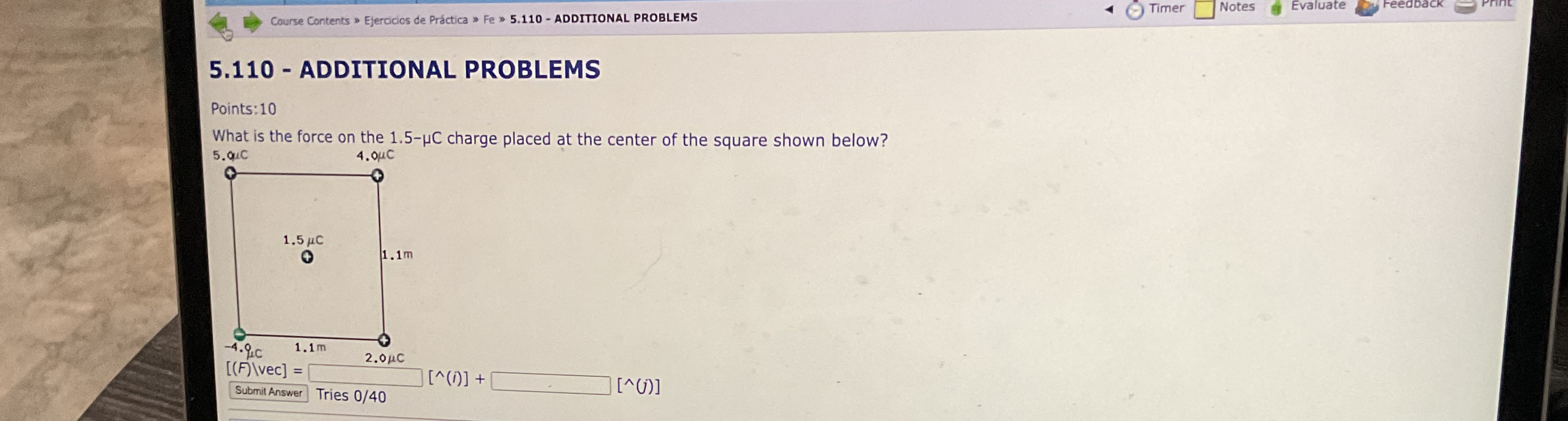 Course Contents » ﻿Ejercicios de Práctica » ﻿Fe | Chegg.com